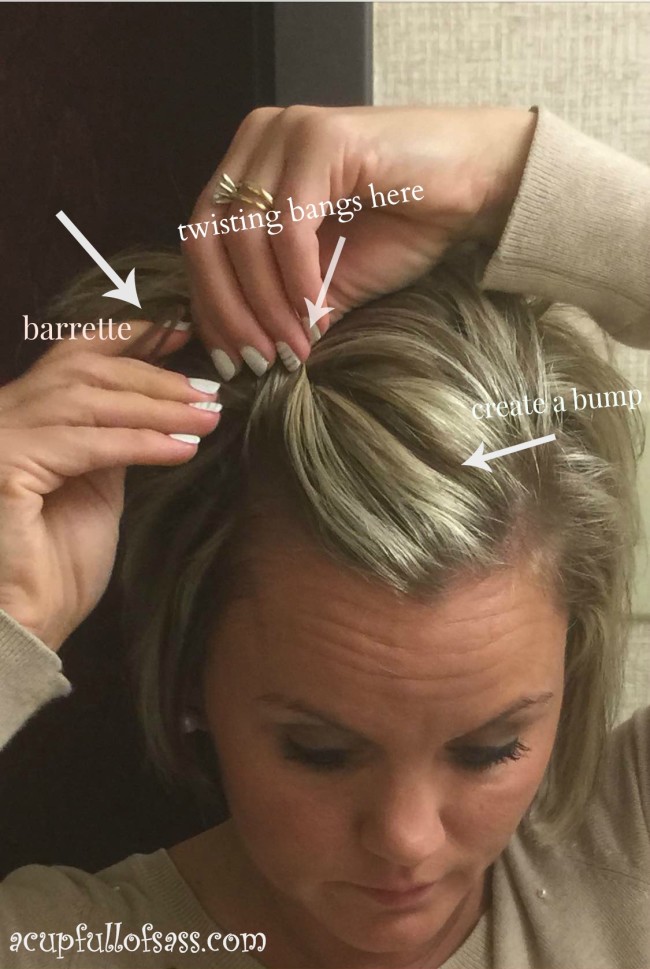 How To Pin Back Bangs
